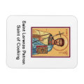 Saint Lorenzo Patron Saint of Cooking magnet | Zazzle