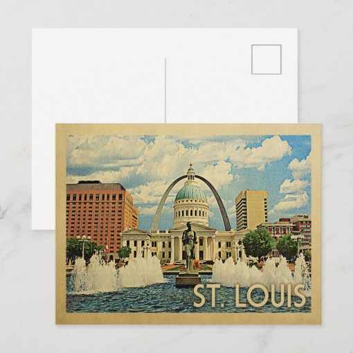 Saint Louis Missouri Vintage Travel Postcard | Zazzle
