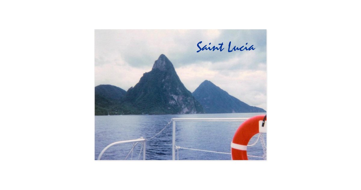 Saint Lucia Custom Postcard | Zazzle.com