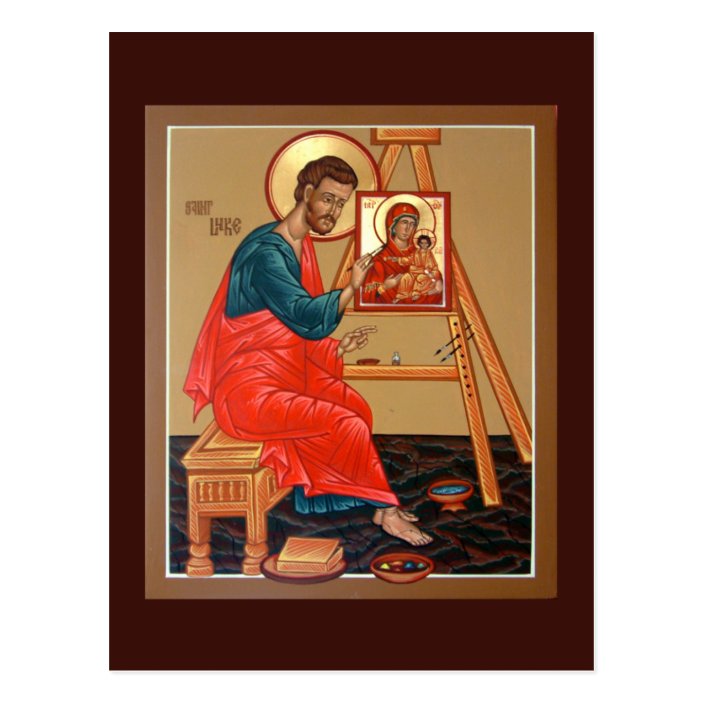 Saint Luke the Evangelist Prayer Card | Zazzle.com