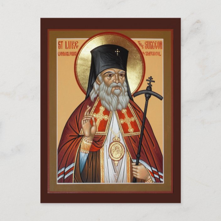 Saint Luke the Surgeon Prayer Card | Zazzle