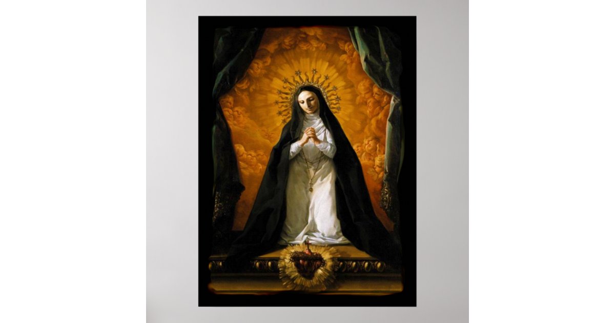 Saint Margaret Mary Alacoque Heart - Giaquinto Poster | Zazzle