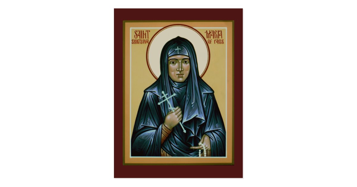 Saint Maria of Paris Prayer Card | Zazzle.com