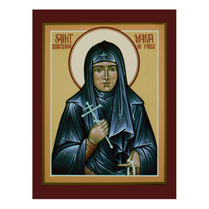 Saint Maria of Paris Prayer Card | Zazzle.com