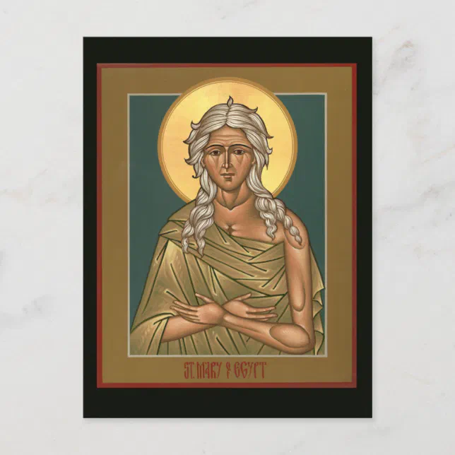 Saint Mary of Egypt Prayer Card | Zazzle