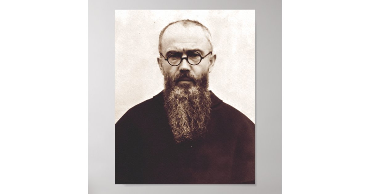 Saint Maximilian Kolbe Polish Catholic priest Poster | Zazzle