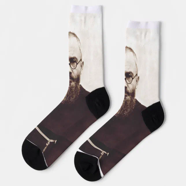 Saint Maximilian Kolbe Polish Catholic priest Socks | Zazzle