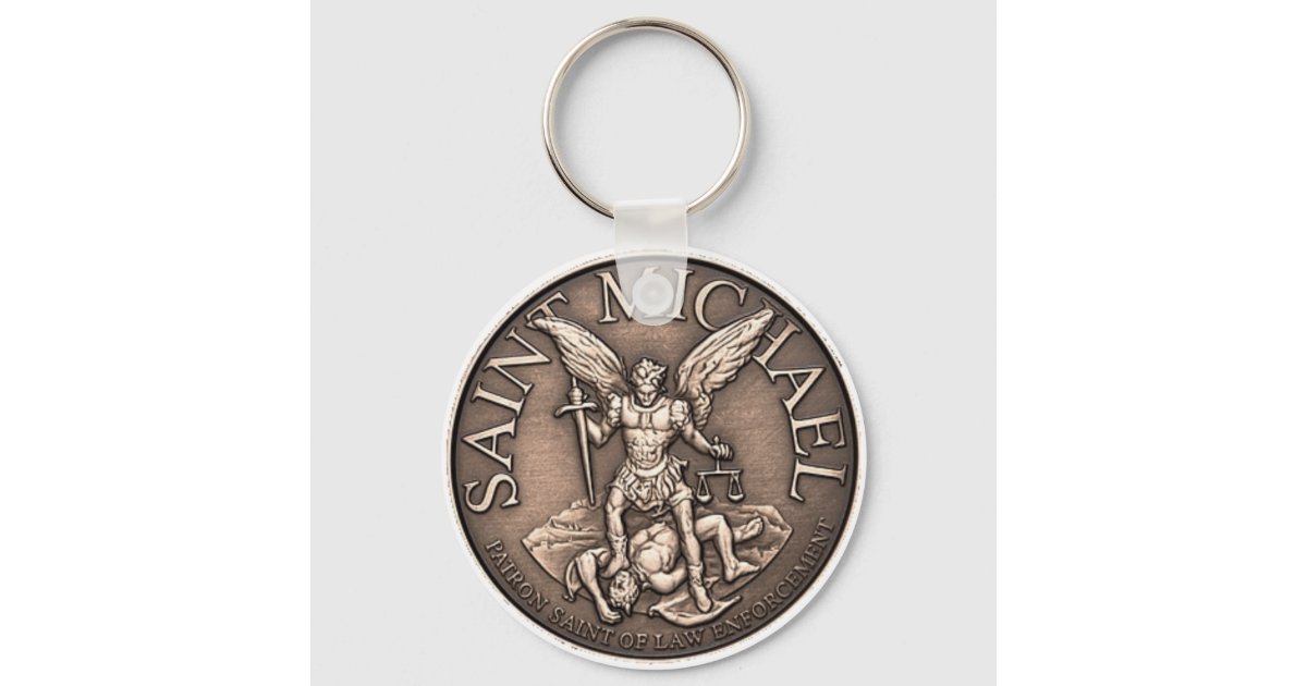 Saint Michael Keychain | Zazzle