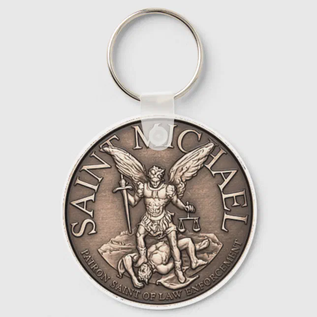 Saint Michael Keychain | Zazzle