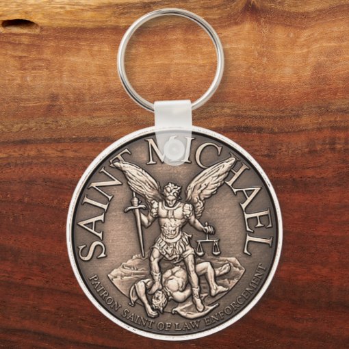 Saint Michael Keychain | Zazzle