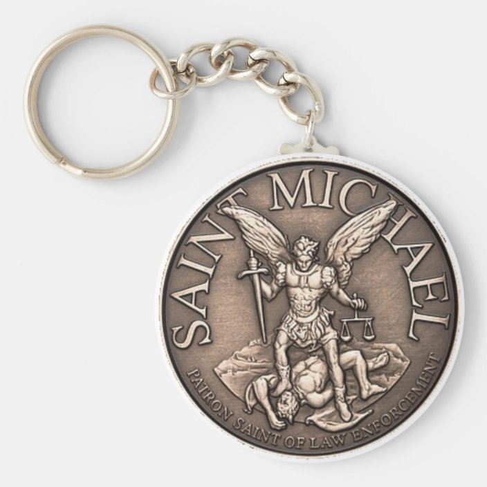 Saint Michael Keychain | Zazzle.com