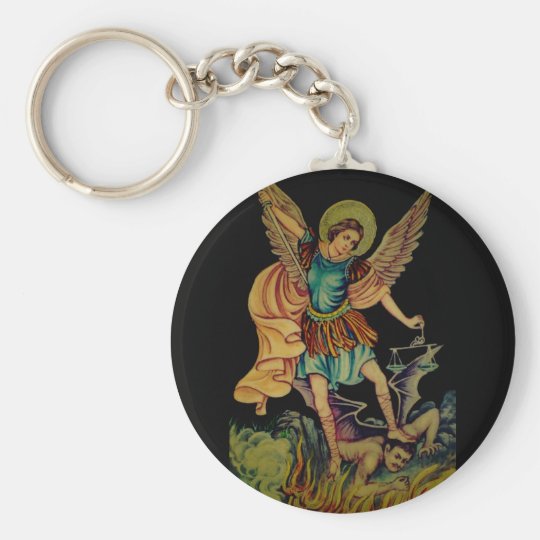 Saint Michael The Archangel Keychain | Zazzle.com