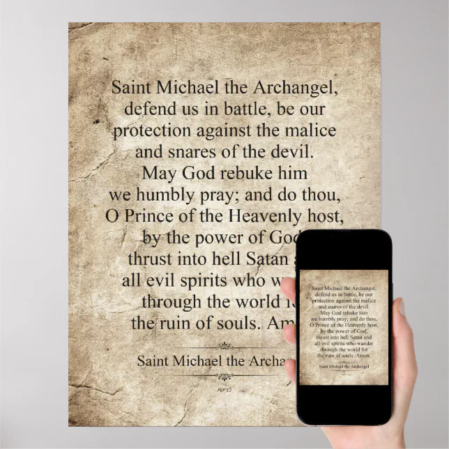 Saint Michael the Archangel Poster | Zazzle
