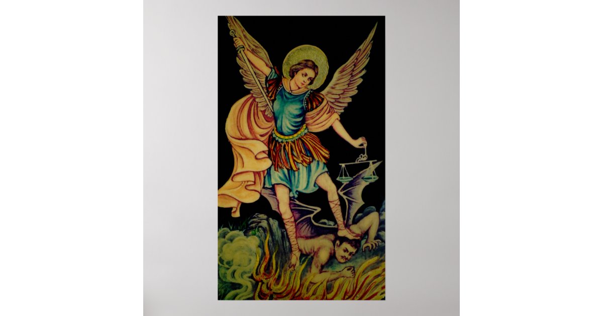 Saint Michael The ArchAngel Poster | Zazzle