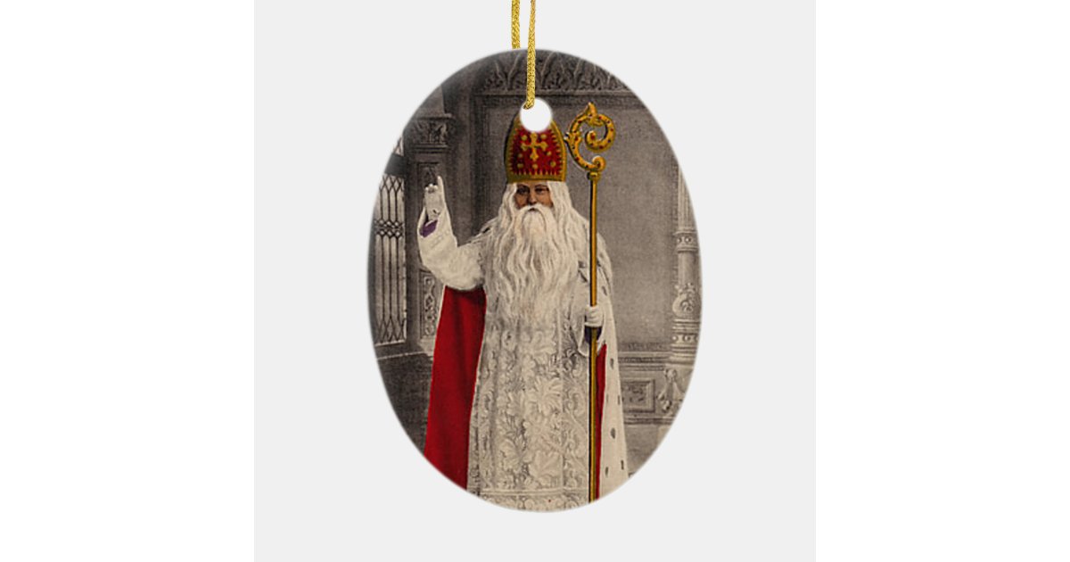 Saint Nicholas Christmas Tree Ornament | Zazzle