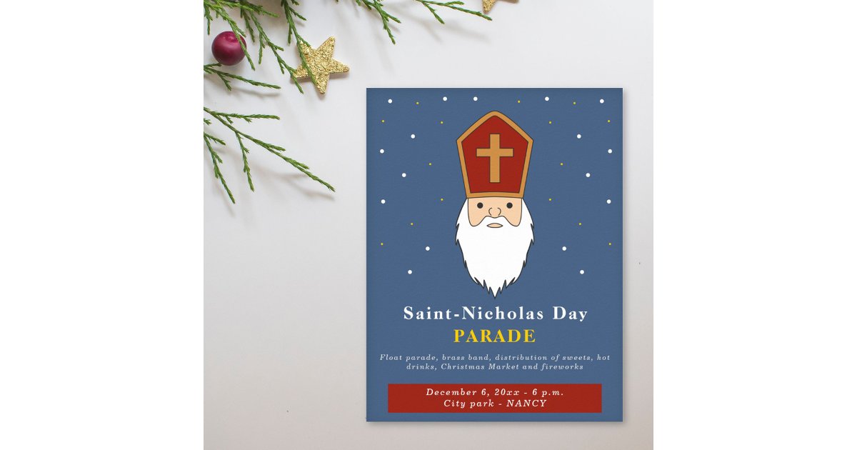 Saint Nicholas Day Parade Custom Poster | Zazzle