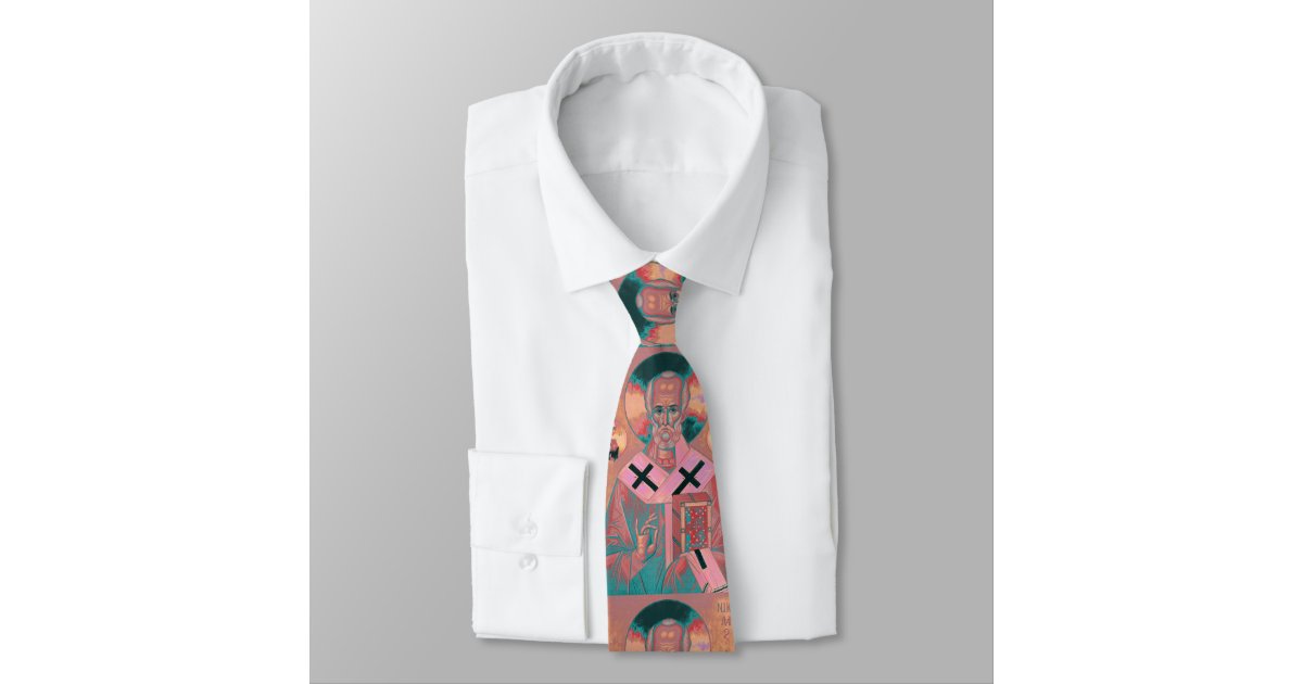 Saint Nicholas Icon Tie | Zazzle