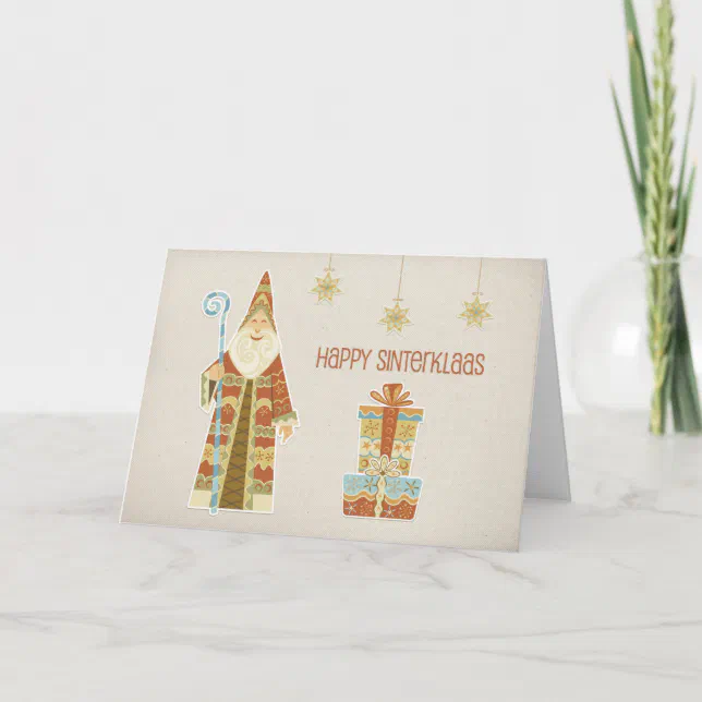 Saint Nicholas, Presents, Happy Sinterklaas Card | Zazzle