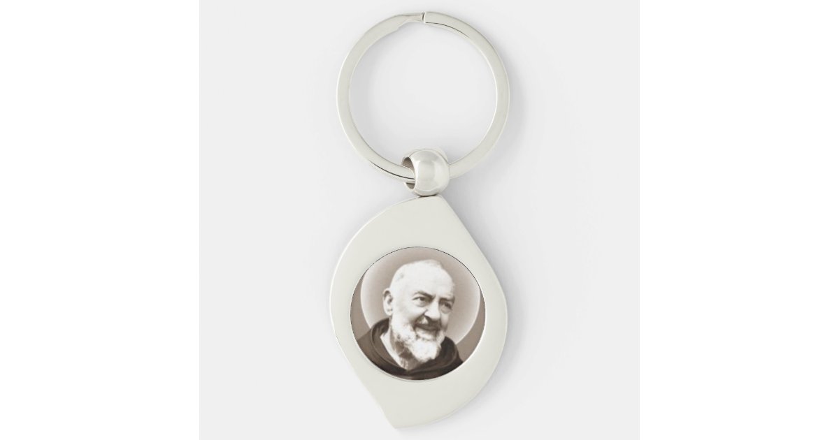Saint Padre Pio Keychain | Zazzle