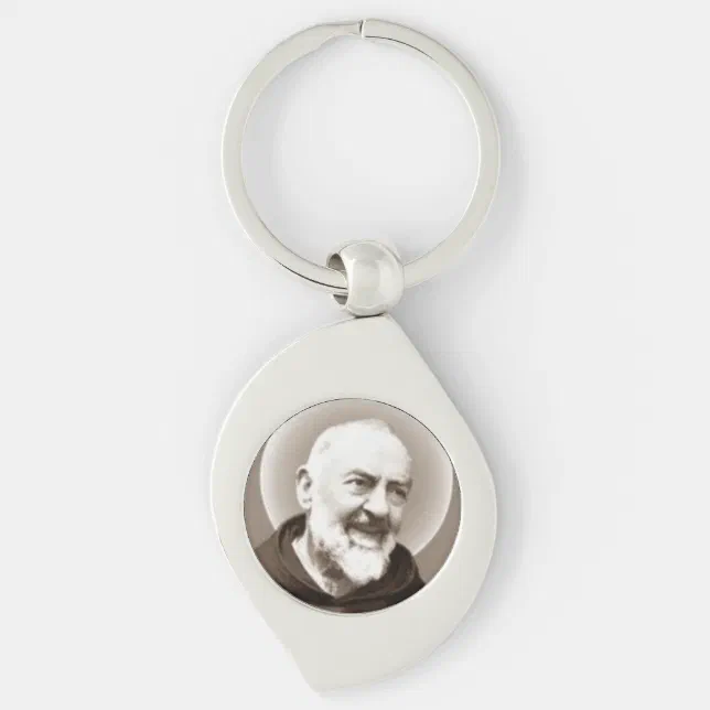 Saint Padre Pio Keychain | Zazzle