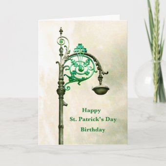 Saint Patrick's Day Birthday Greeting Card | Zazzle