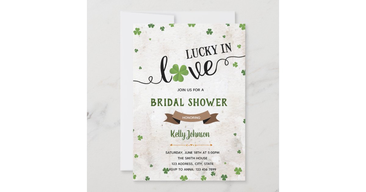 Saint Patricks day lucky in love card | Zazzle