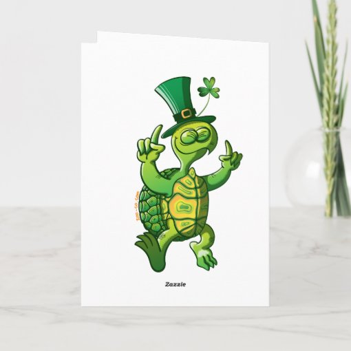Saint Patrick's Day Turtle Card | Zazzle
