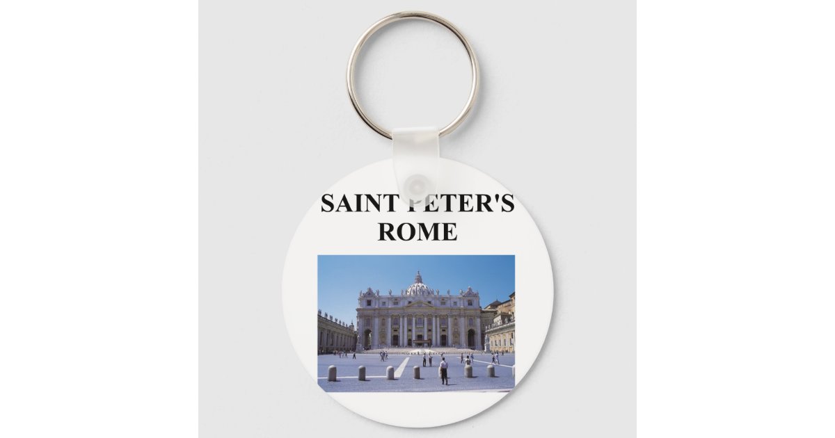 saint peter's basilica keychain | Zazzle