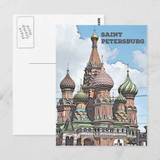 Saint Petersburg, Russia Postcard | Zazzle