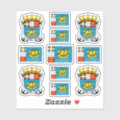 Saint-Pierre state symbols / coat of arms and flag Sticker | Zazzle