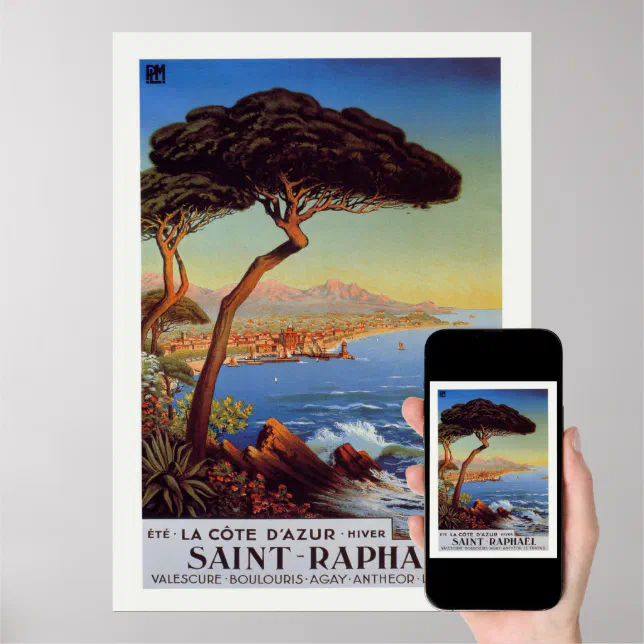 Saint-Raphael Travel Poster | Zazzle
