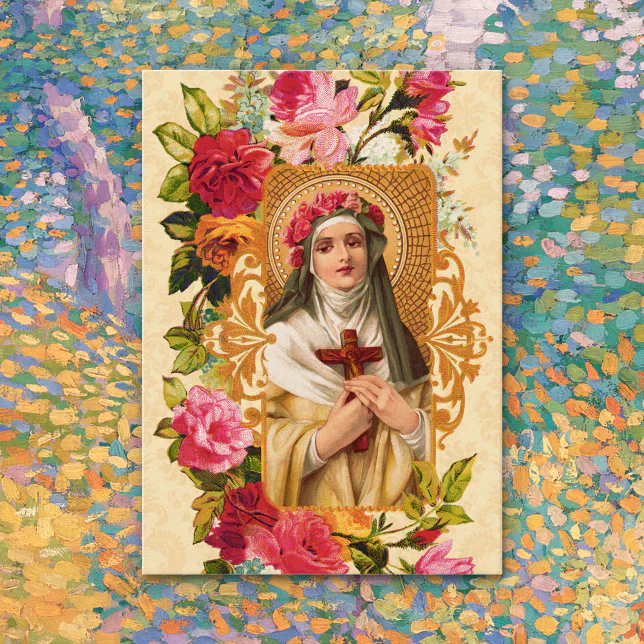 Saint Rose of Lima Holy Card | Zazzle