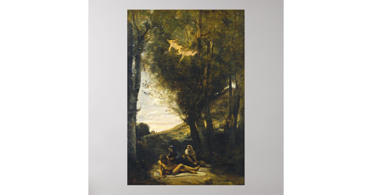 Saint Sebastian - Jean-Baptiste- Corot Fine Art Poster | Zazzle