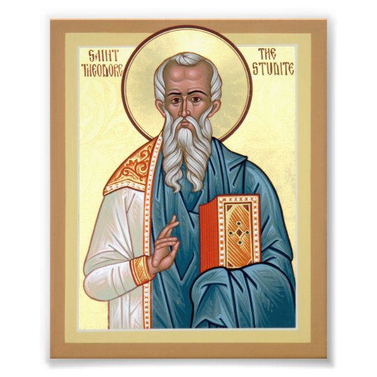 Saint Theodore the Studite Icon Print | Zazzle.com