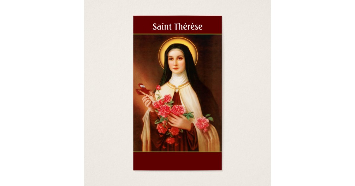 Saint Thérèse of Lisieux Prayer Cards | Zazzle