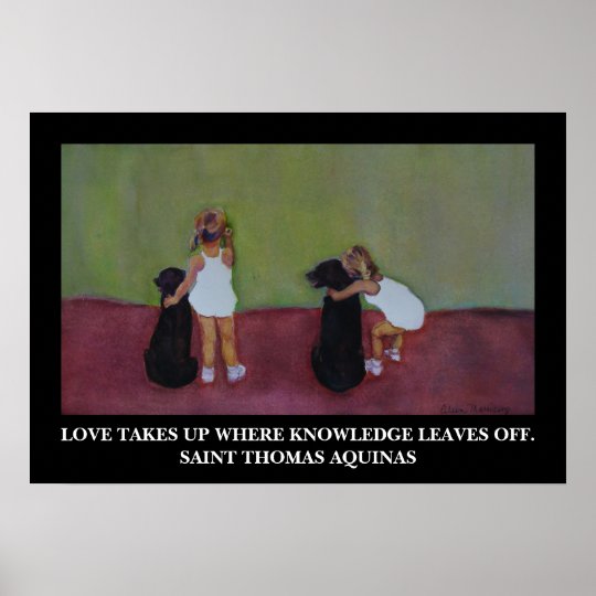 Saint Thomas Aquinas Quote - Poster | Zazzle.com