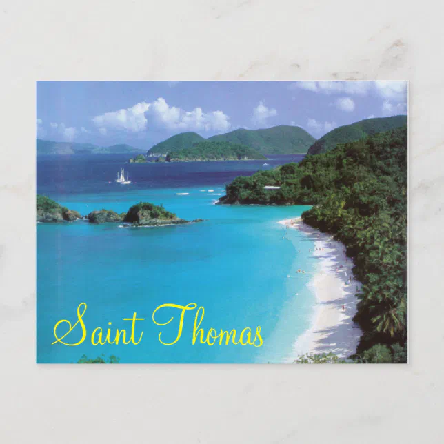 Saint Thomas postcard | Zazzle