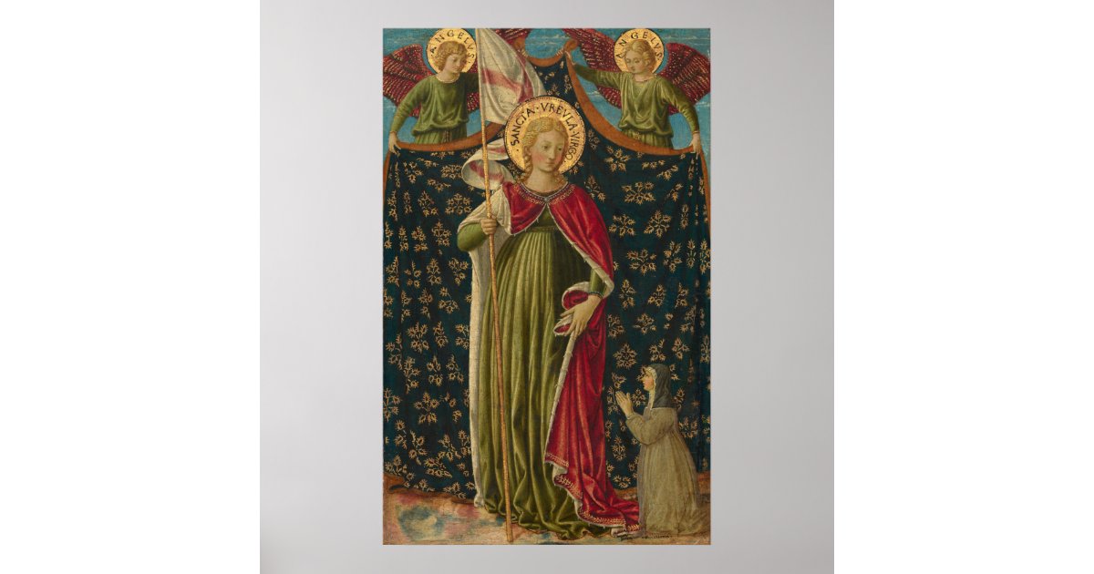 Saint Ursula - Benozzo Gozzoli Fine Art Poster | Zazzle