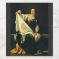 Saint Veronica by Bernardo Strozzi Wine Label | Zazzle