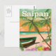 Saipan vintage style travel poster postcard | Zazzle