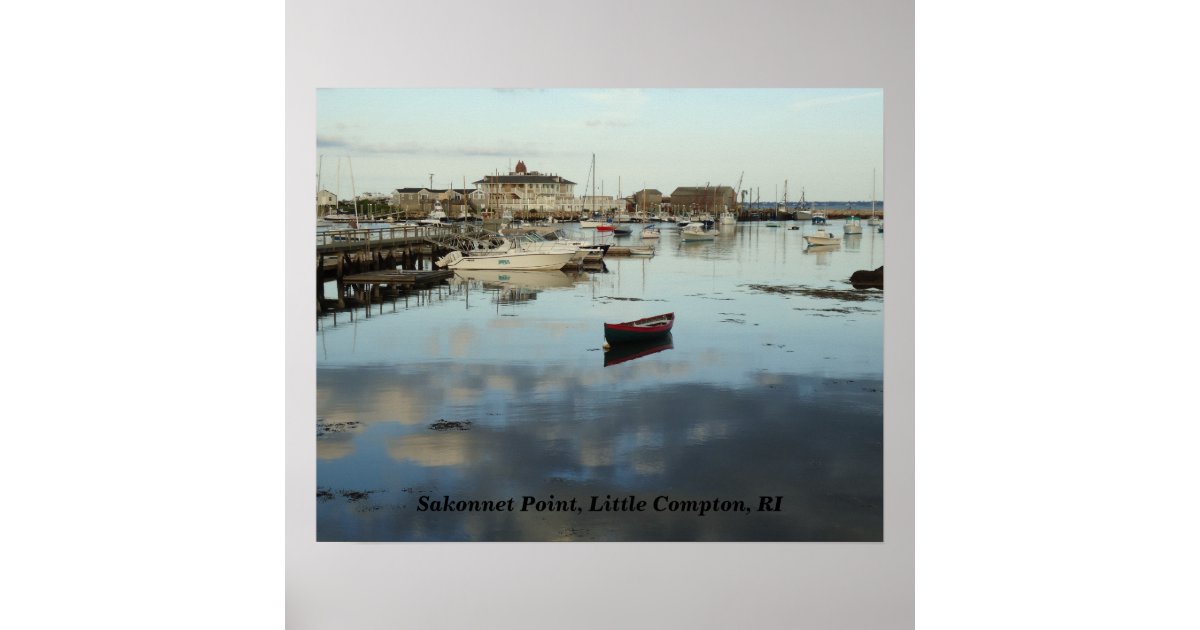Sakonnet Point, Harbor, Little Compton, RI Poster | Zazzle