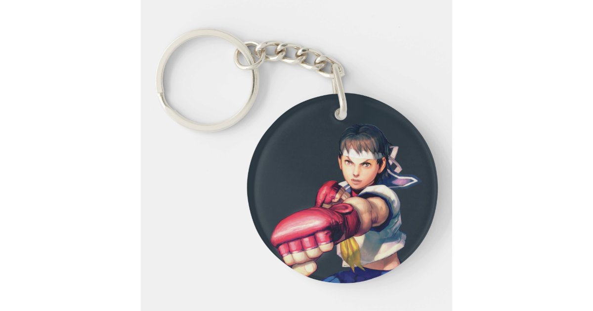 Sakura Punching Keychain | Zazzle