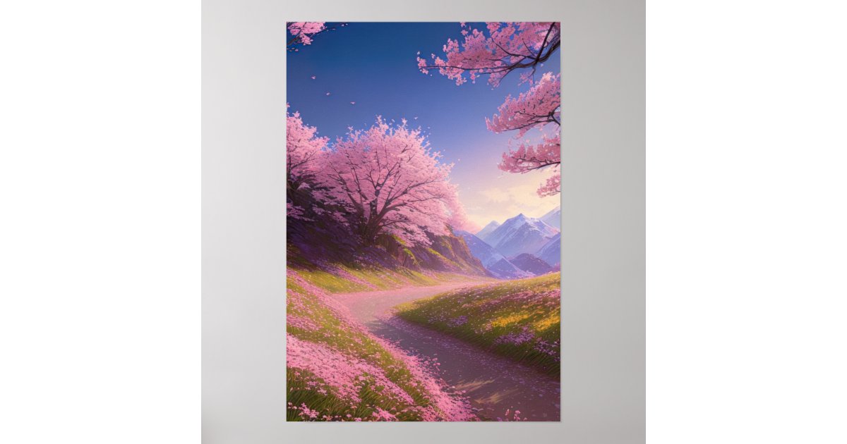 Sakura Trail Poster | Zazzle