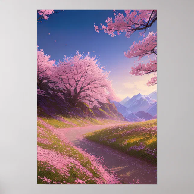Sakura Trail Poster | Zazzle