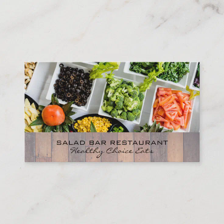 Salad Bar | Culinary Business Card | Zazzle