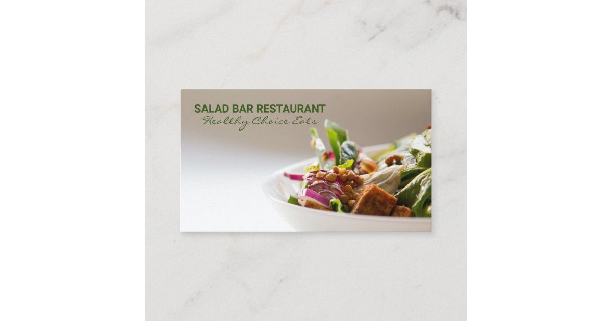 Salad Bar | Culinary Business Card | Zazzle