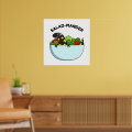 Salad-mander Funny Salamander Animal Pun Poster | Zazzle
