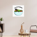 Salad-mander Funny Salamander Animal Pun Poster | Zazzle