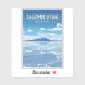 Salar de Uyuni Bolivia Travel Art Vintage Sticker | Zazzle
