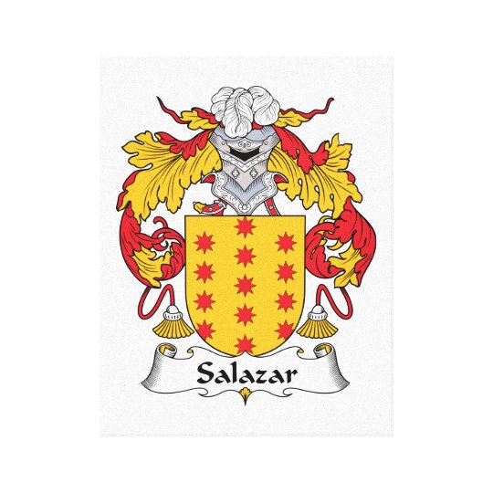 Salazar Family Crest Canvas Print | Zazzle.com